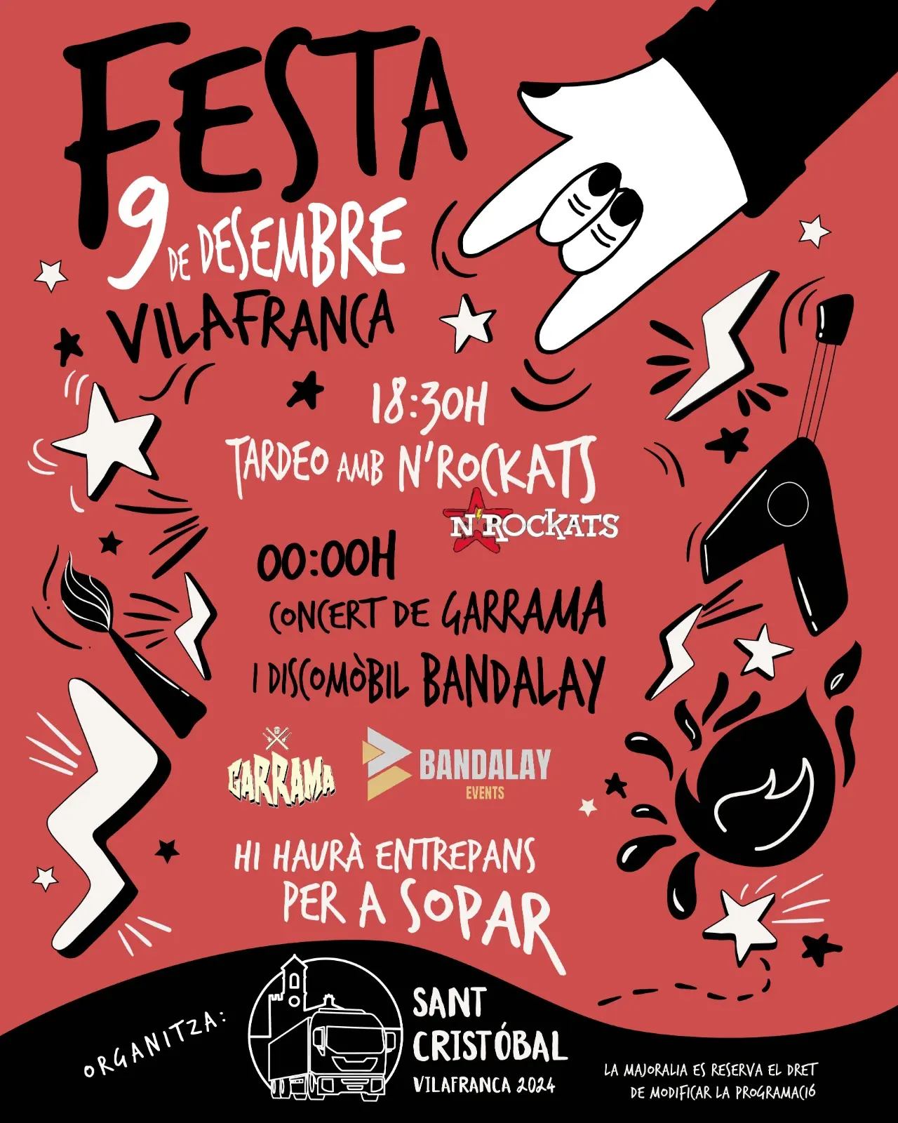 Puente de arte, cultura y fiesta en Vilafranca