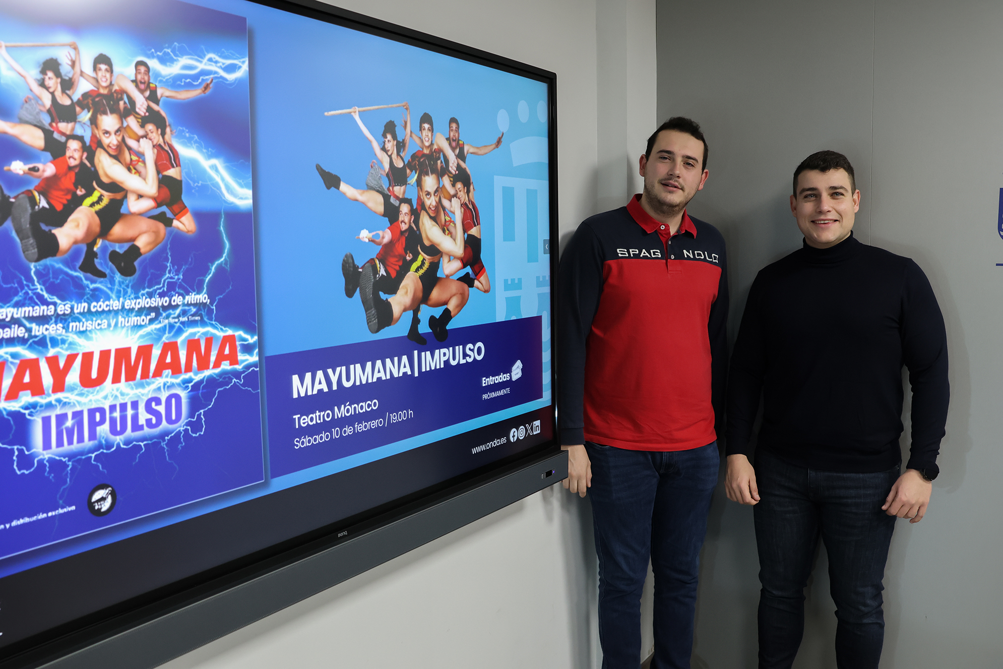 Mayumana en Onda con el espectáculo Impulso el 10 d febrero